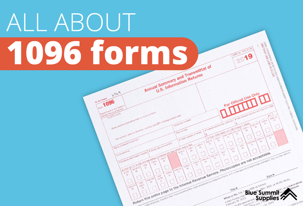 Irs Form 1096 2018 2019 Printable Fillable Sample In Pdf 2019 Form IRS