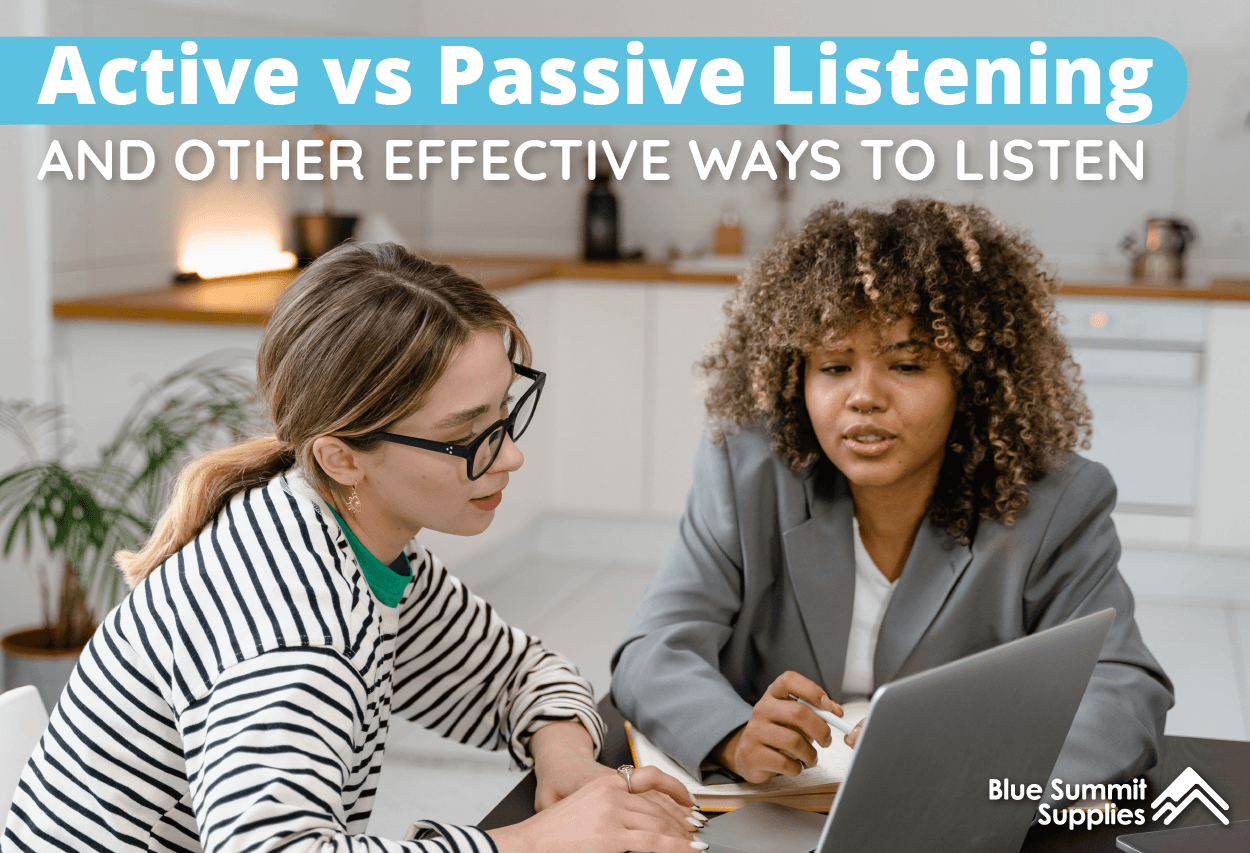 Active vs. Passive Listening, Active Listening Activities, and Other E