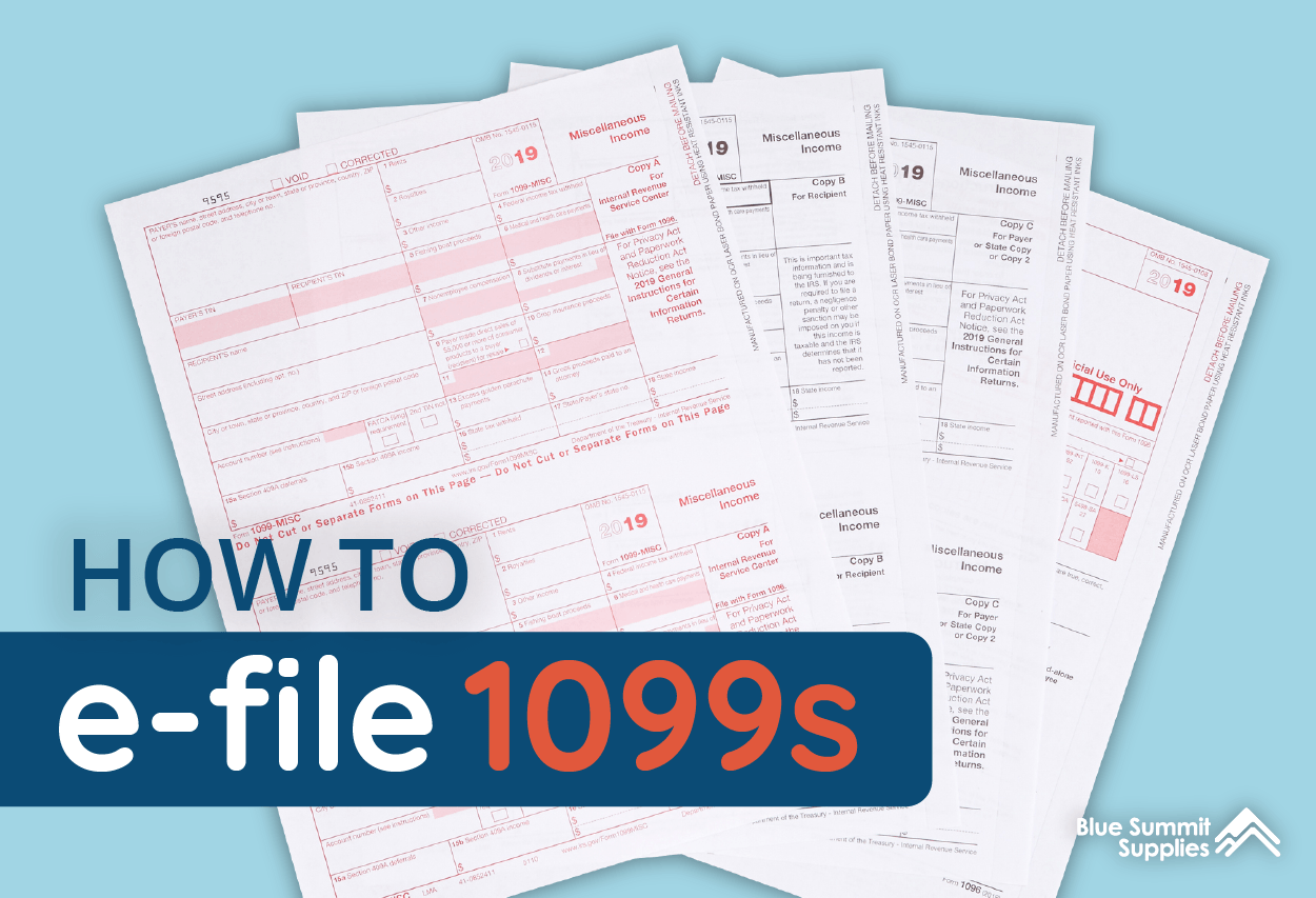 How to E-file 1099s