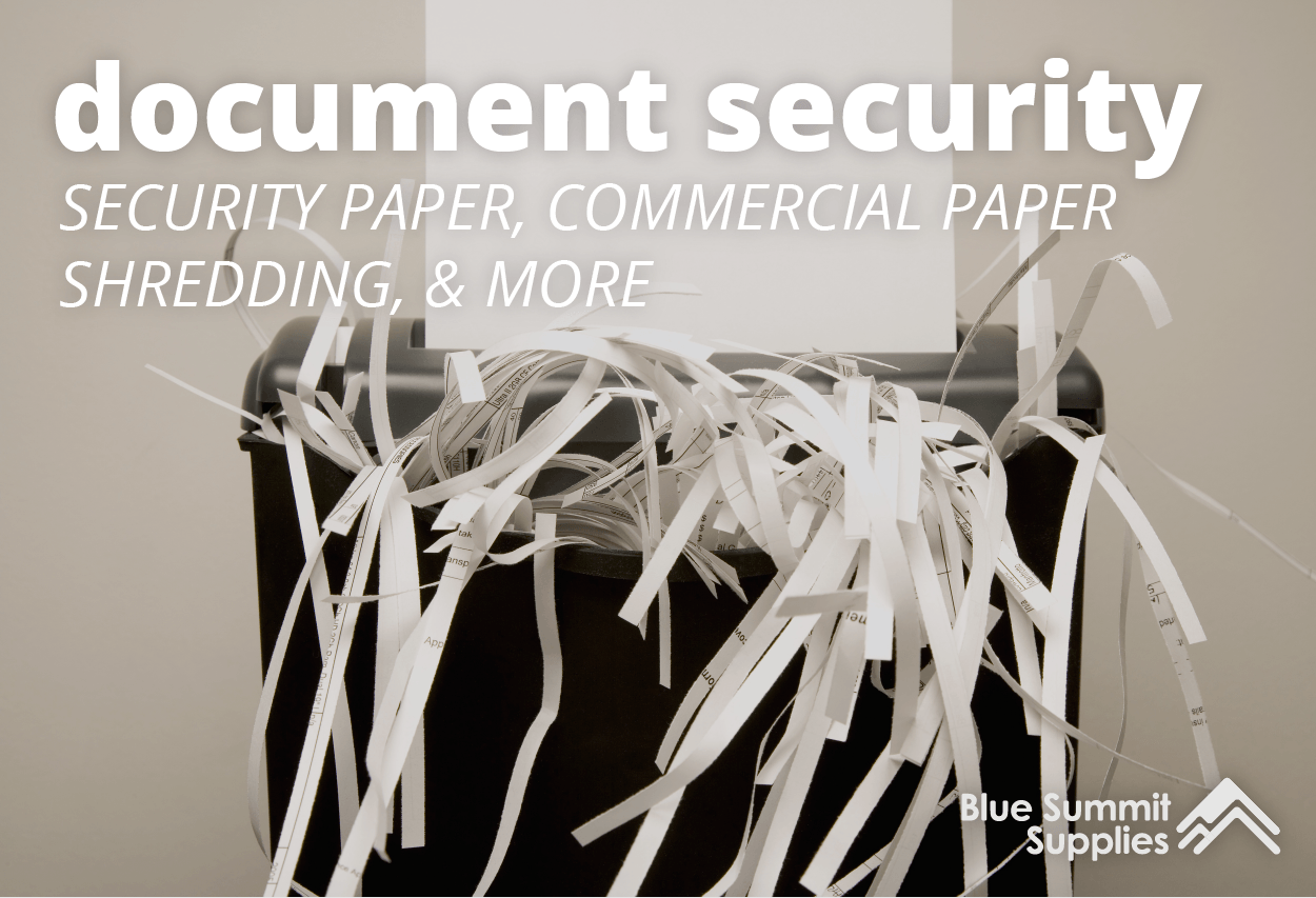 Securing Your Documents: Security Paper, Commercial Paper Shredding, a