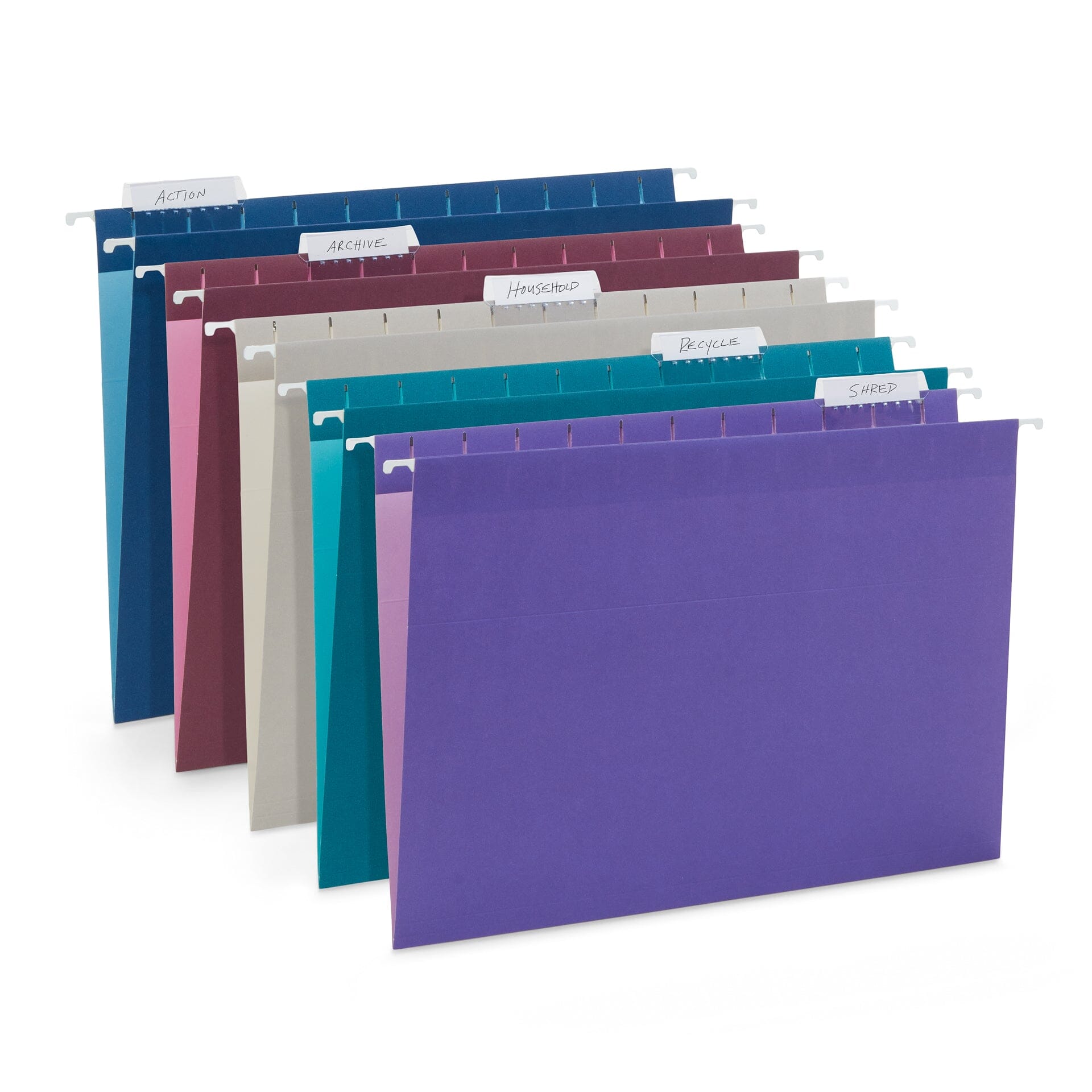 Blue Summit Supplies 25 Hanging File Folders, Letter Size, Assorted Je