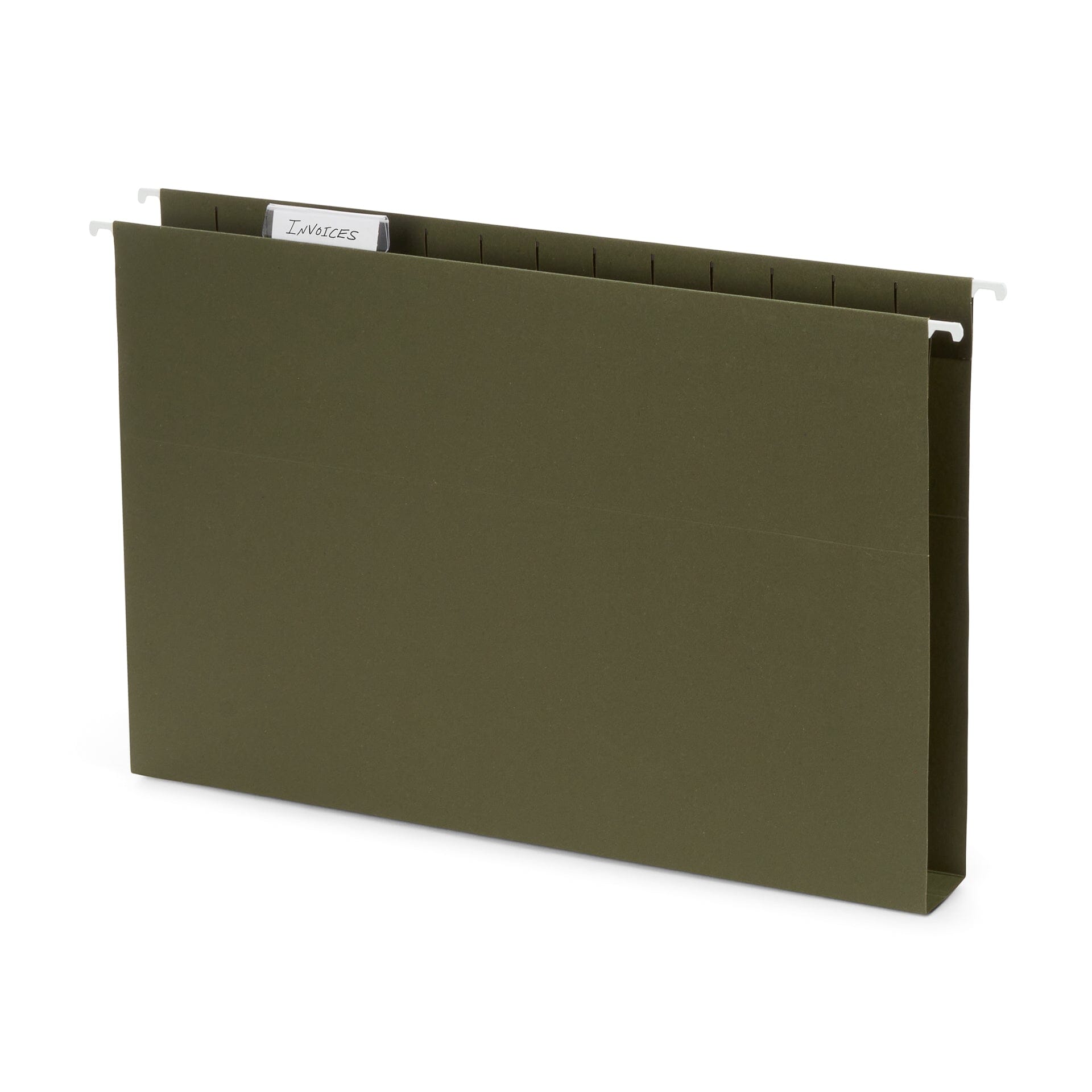 Hanging File Folders with 1" Expansion, Legal Size, Standard Green, 25