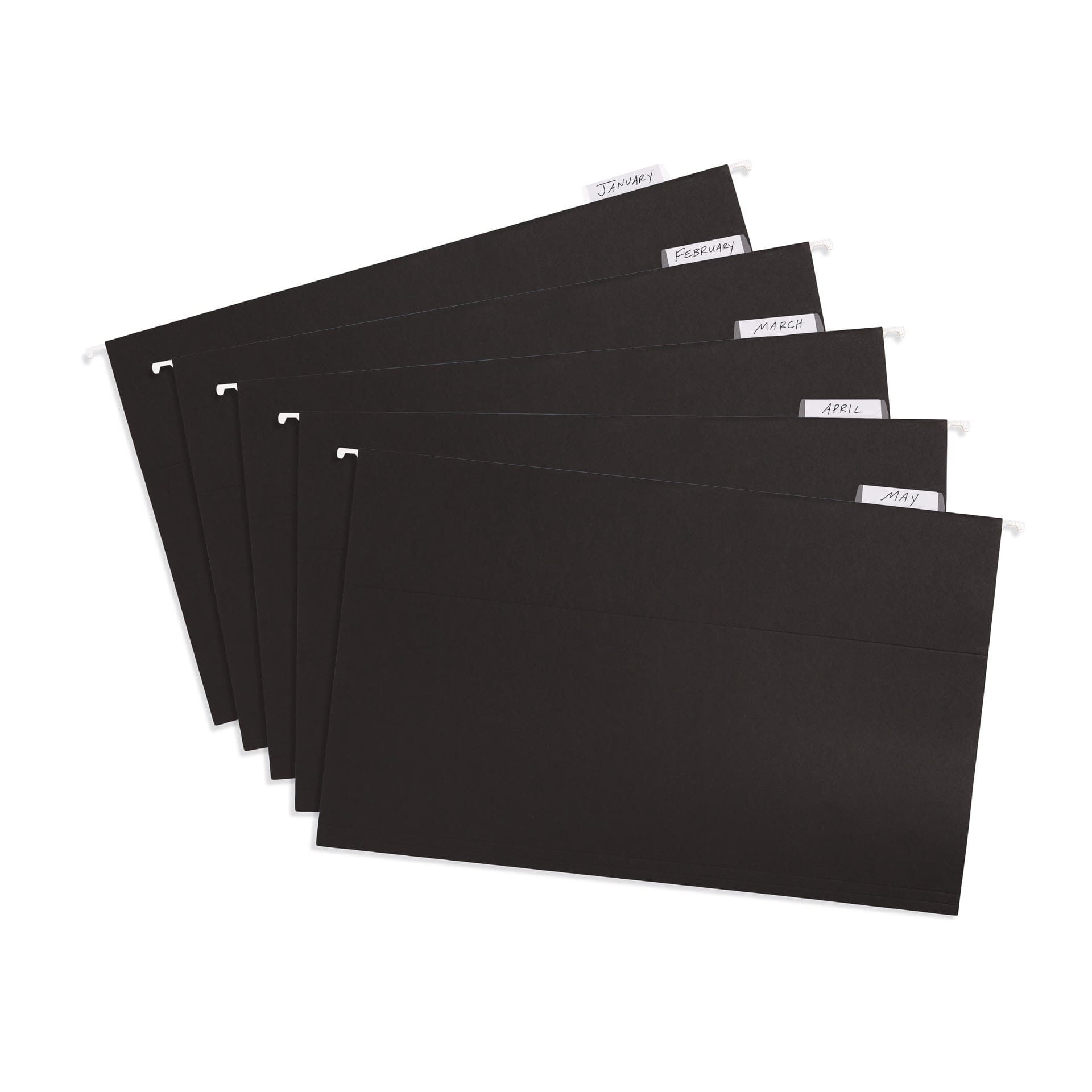Hanging File Folders, Legal Size, Black, 25 pack