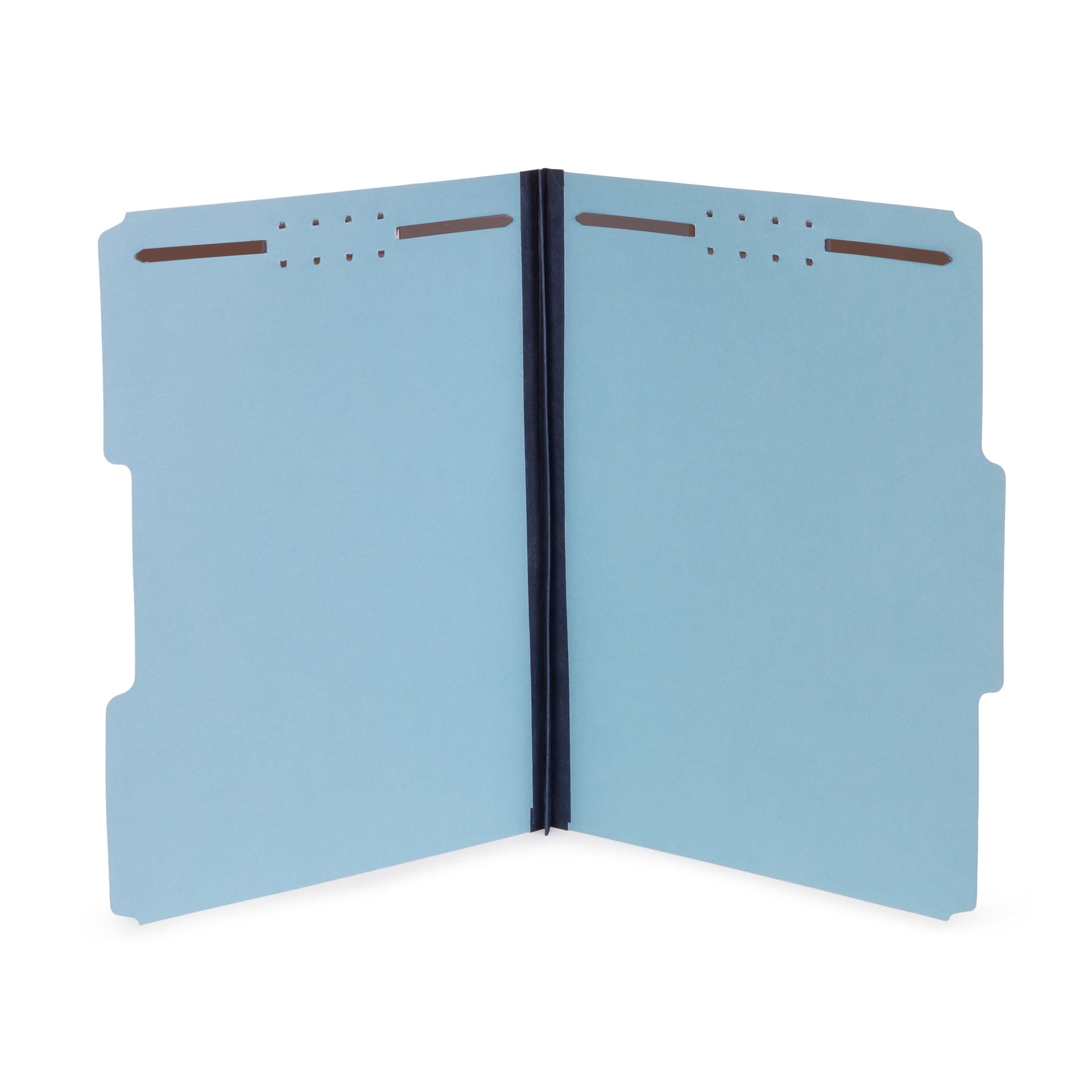 Pressboard Fastener Folder, Bonded Fastener, 1” Expansion, Light Blue,