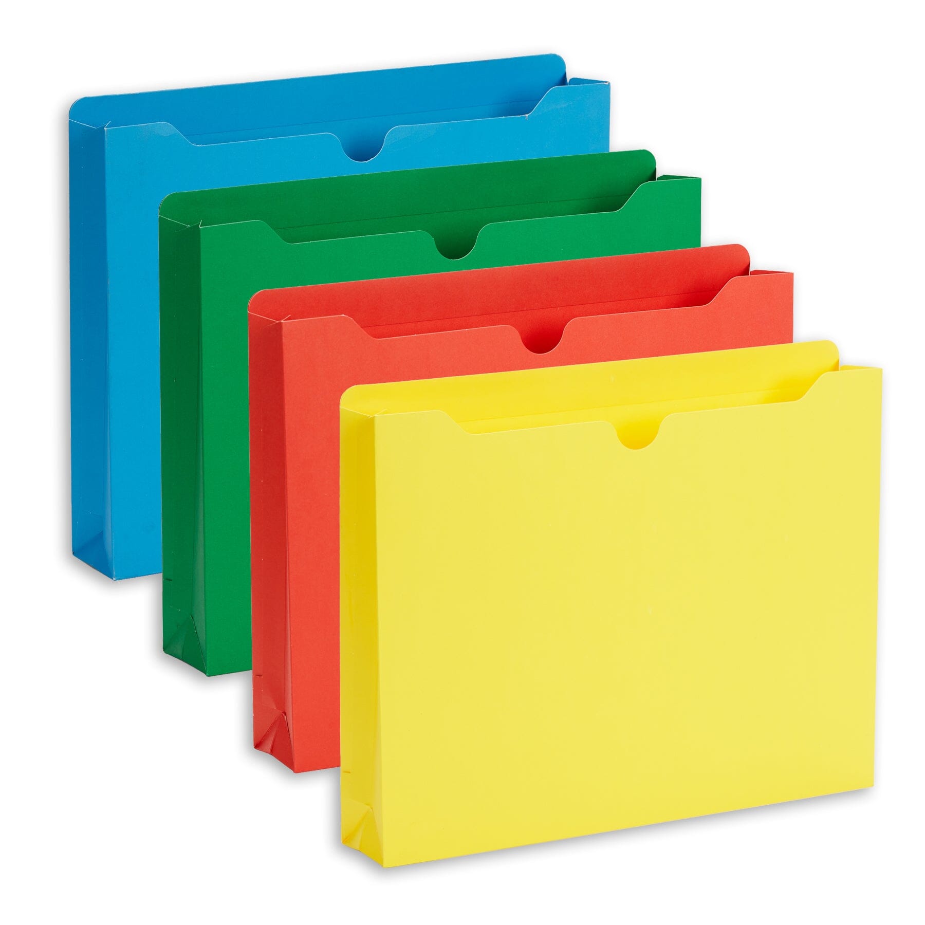 2" Expanding File Jacket, Letter Size, Assorted Colors, 50 Folders
