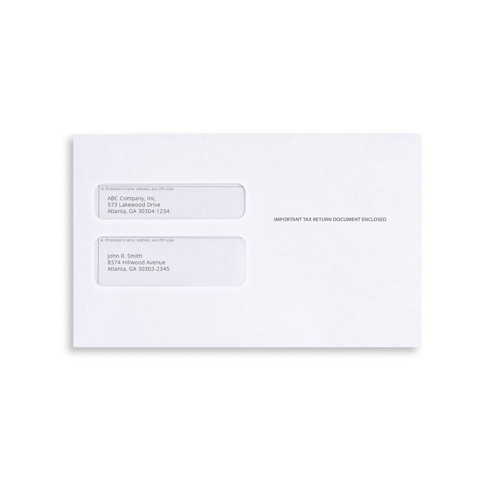Blue Summit Supplies Tax Envelopes, W-2, Double Window, Security Tint,