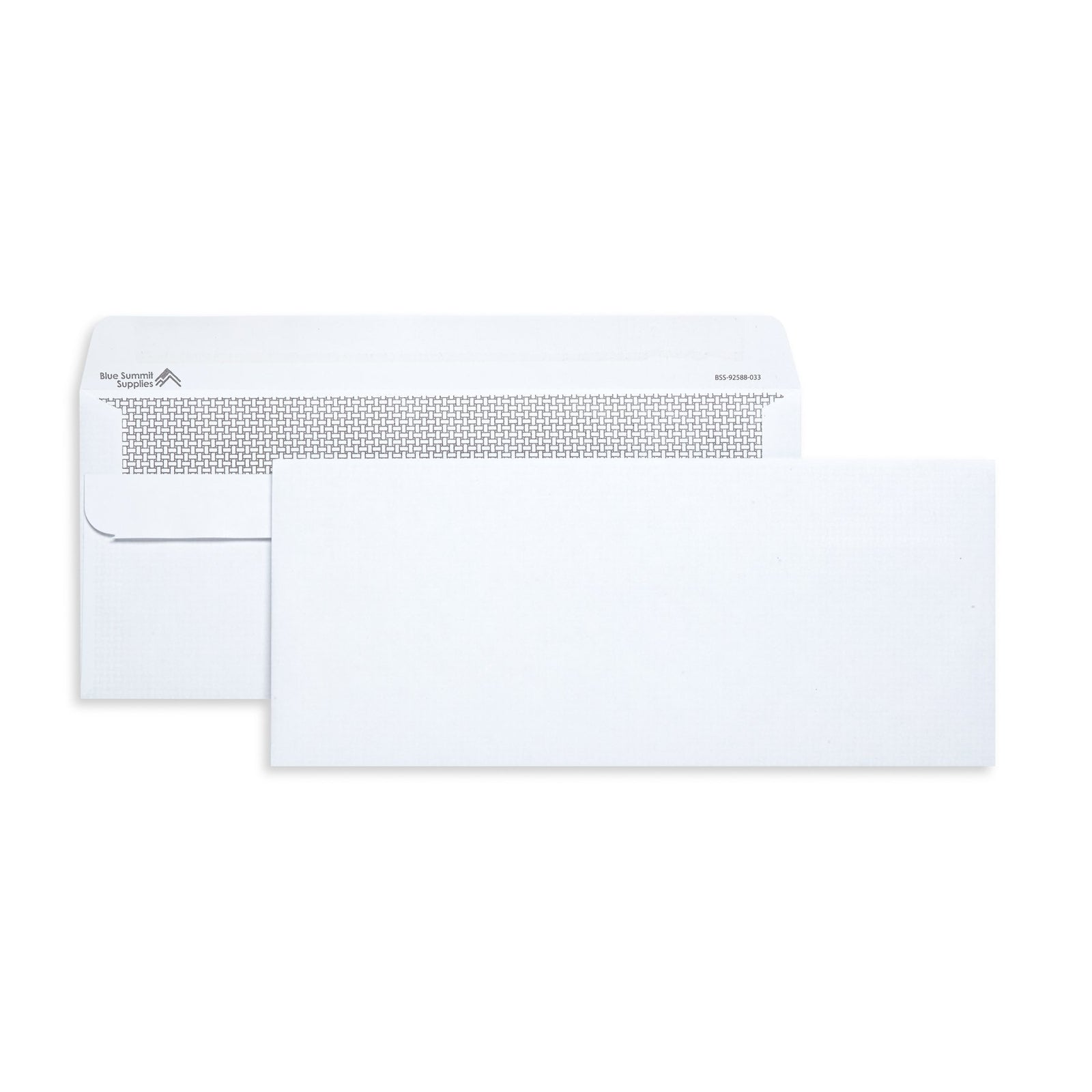 Blue Summit Supplies #10 Business Envelopes, Windowless, Security Tint