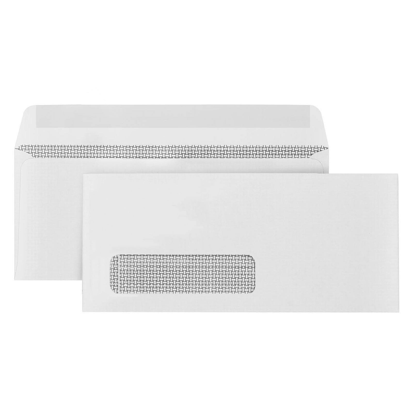 Blue Summit Supplies #10 Business Envelopes, Single Window, Security T