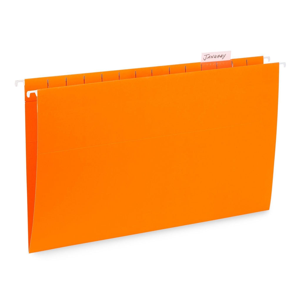 Blue Summit Supplies Hanging File Folders, Legal, 1/5 Tab, Assorted Br