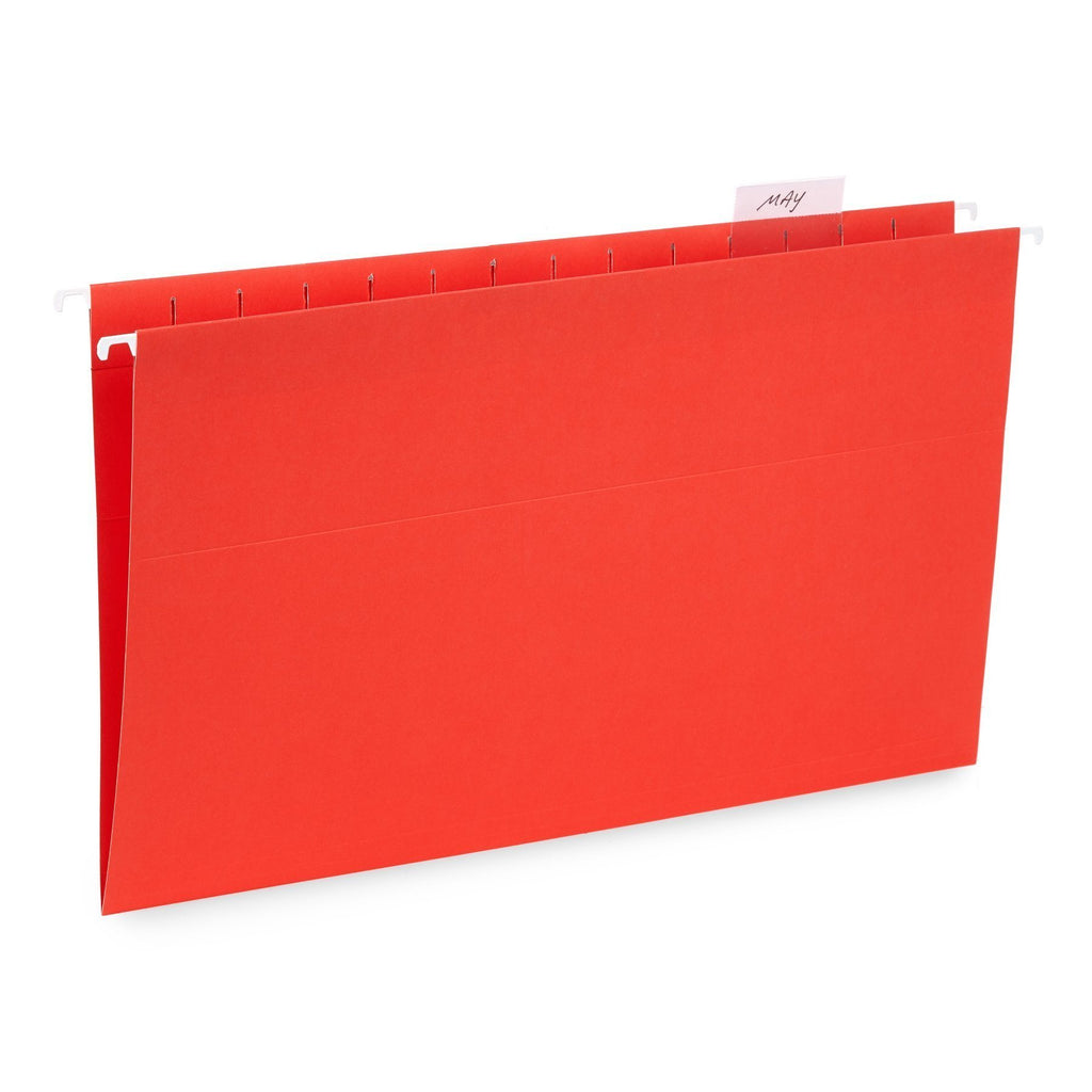 Blue Summit Supplies Hanging File Folders, Legal, 1/5 Tab, Assorted Br