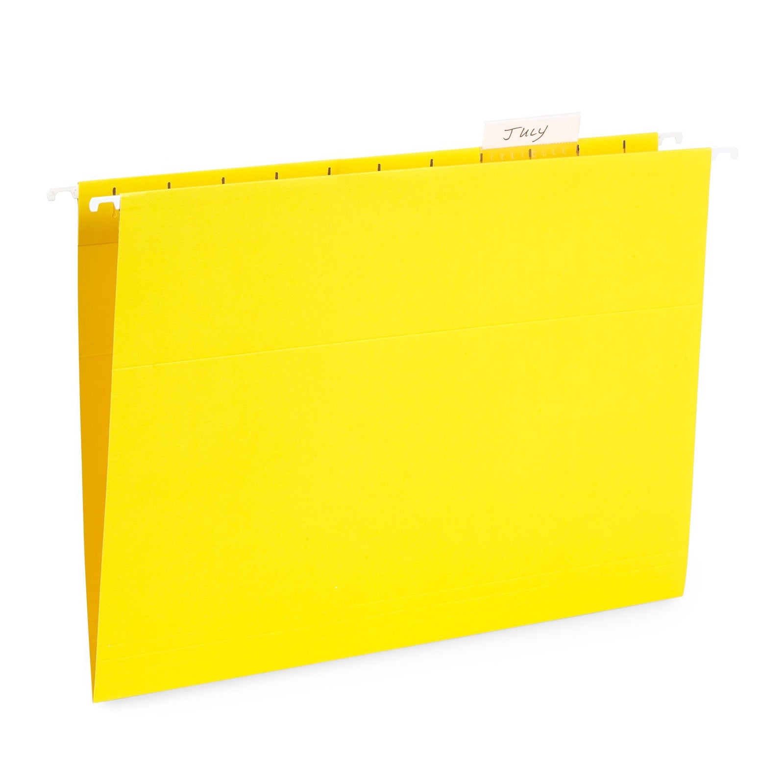Blue Summit Supplies Hanging File Folders, Letter, 1/5 Tab, Yellow, 25