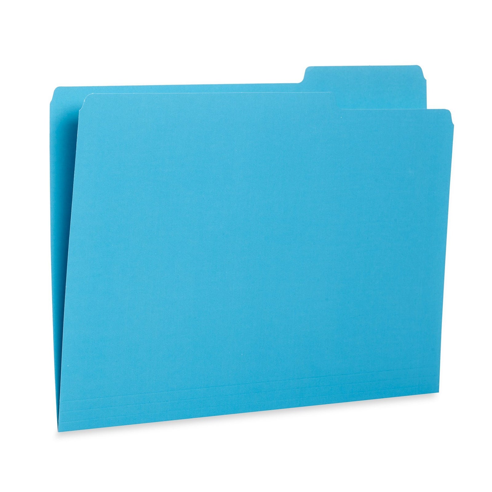 Blue Summit Supplies File Folders, Letter, 1/5 Tab, Assorted Gem Tones