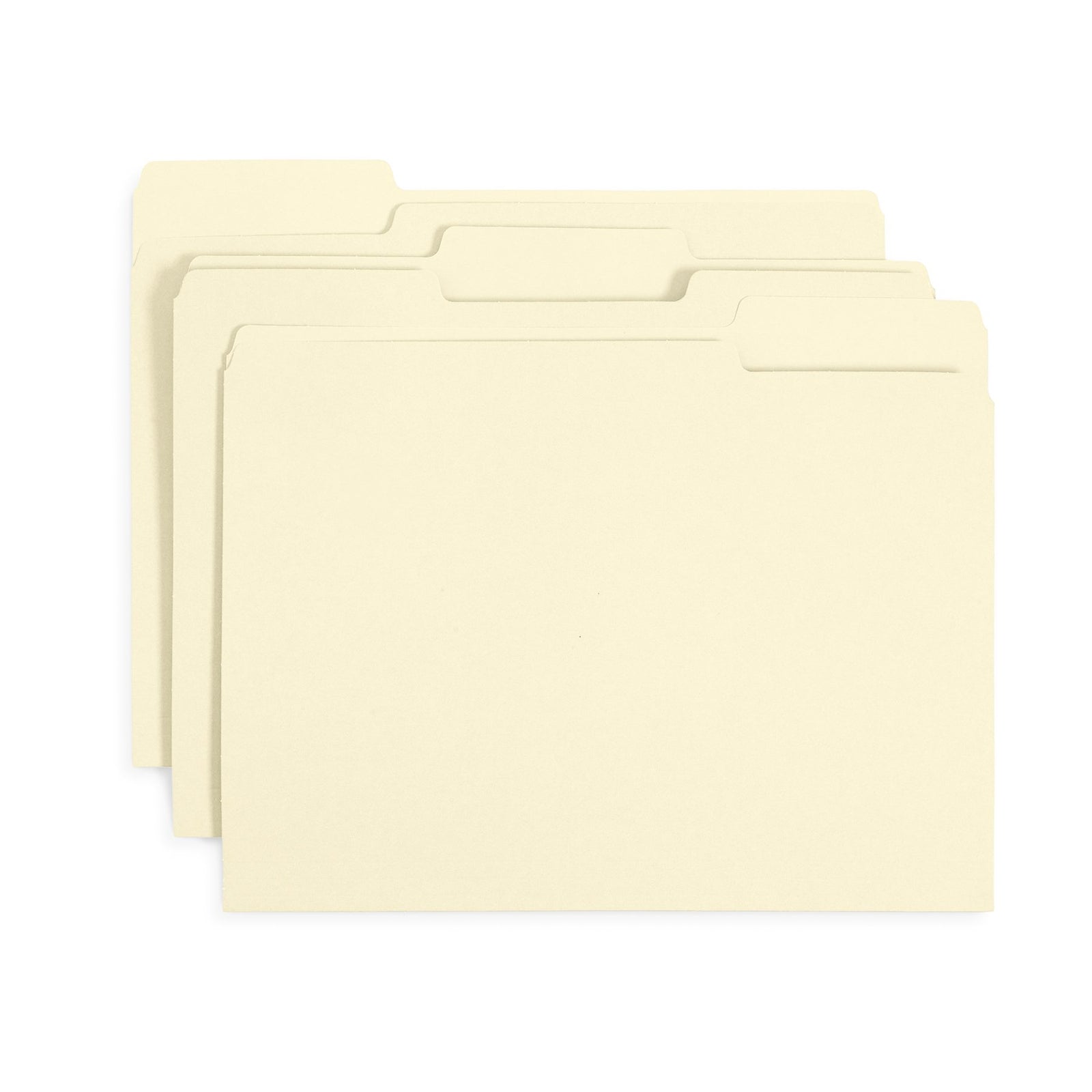 Blue Summit Supplies File Folders, Letter, 1/3 Tab, Manila, 100/Pack