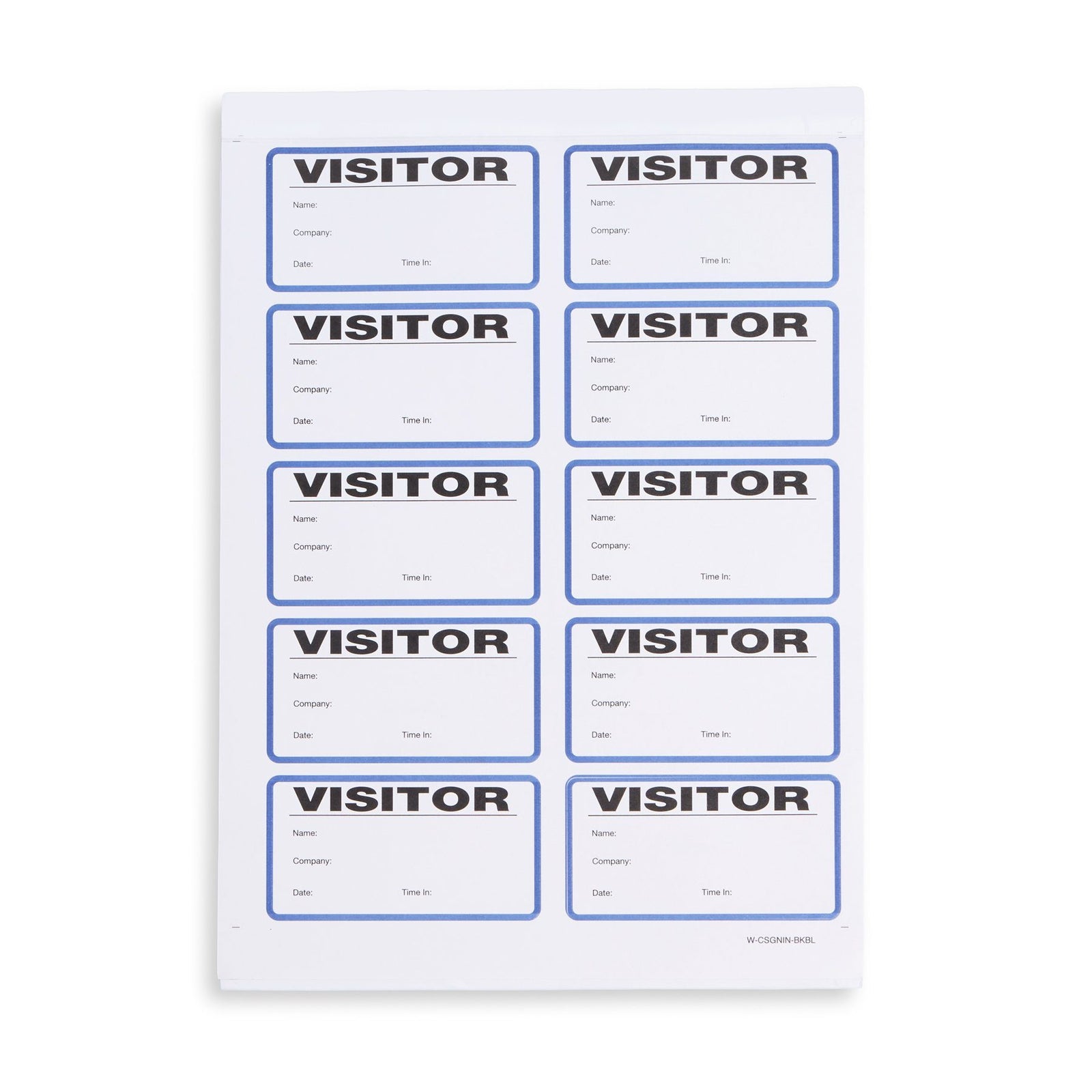 Blue Summit Supplies Visitor Badge Log-Book with Duplicate Record, 250