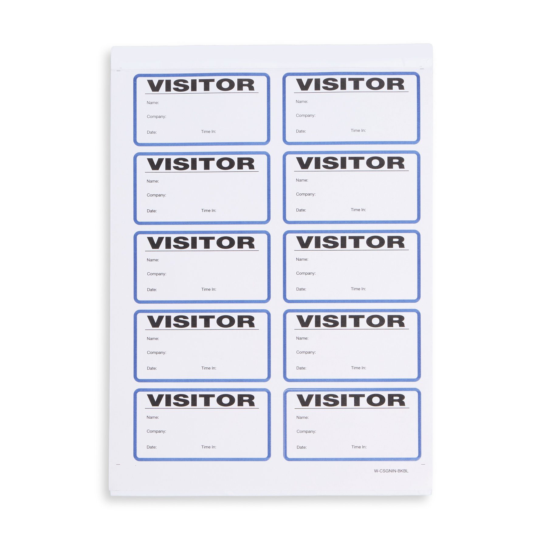 Blue Summit Supplies Visitor Badge Log-Book with Duplicate Record, 250