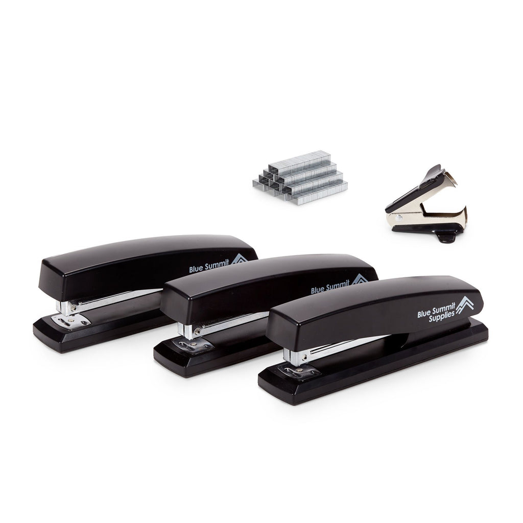 Blue Summit Supplies Standard Stapler Set with Standard 1/4" Staples a