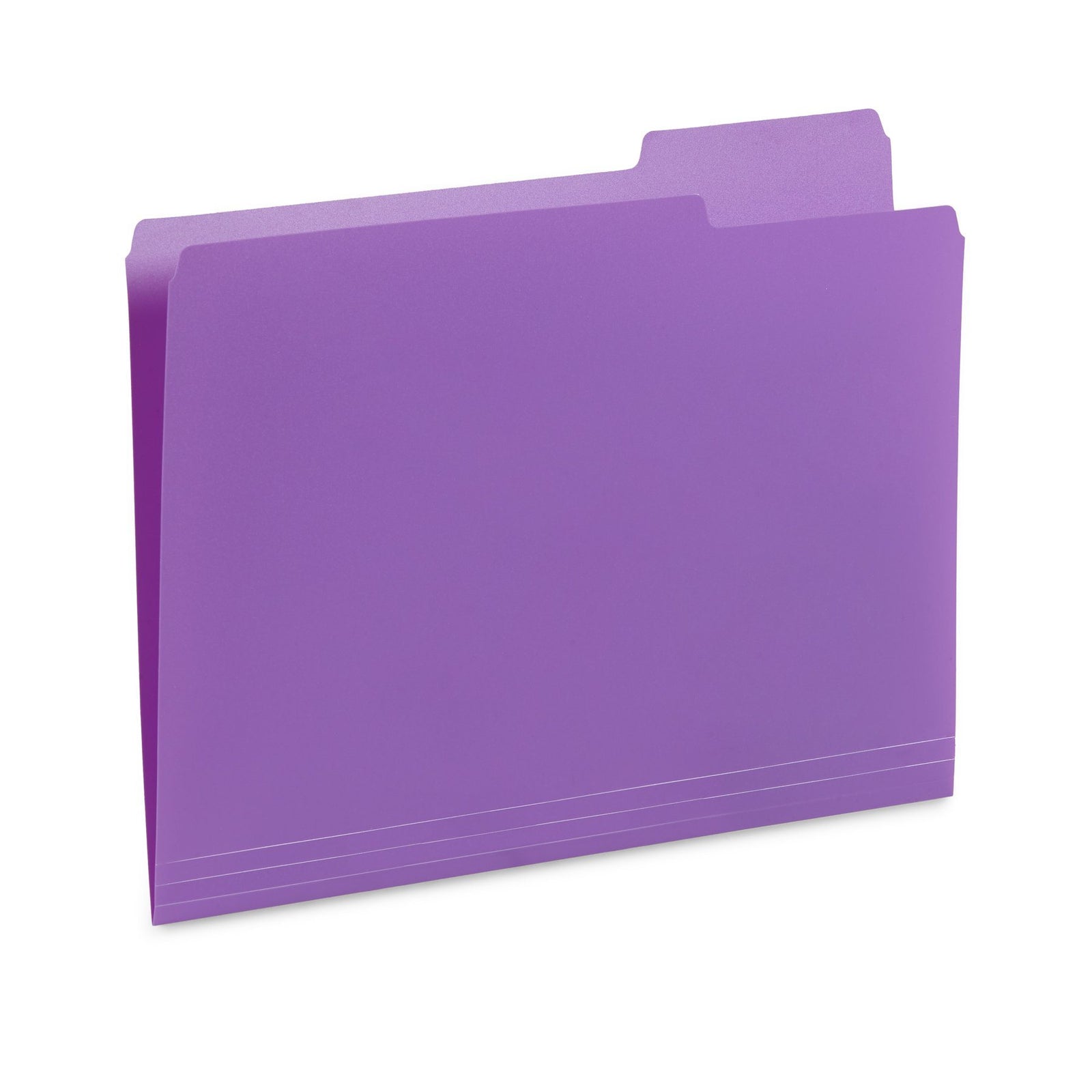 Blue Summit Supplies Plastic File Folders, Letter, 1/3 Tab, Assorted C